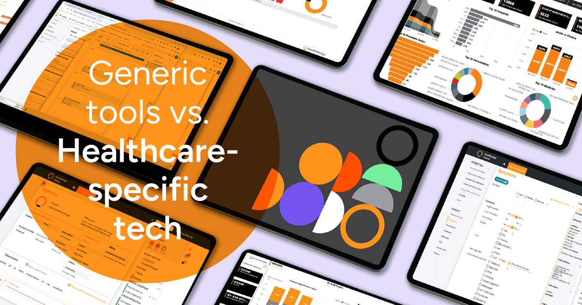 Generic versus health tech tools - Healthbridge
